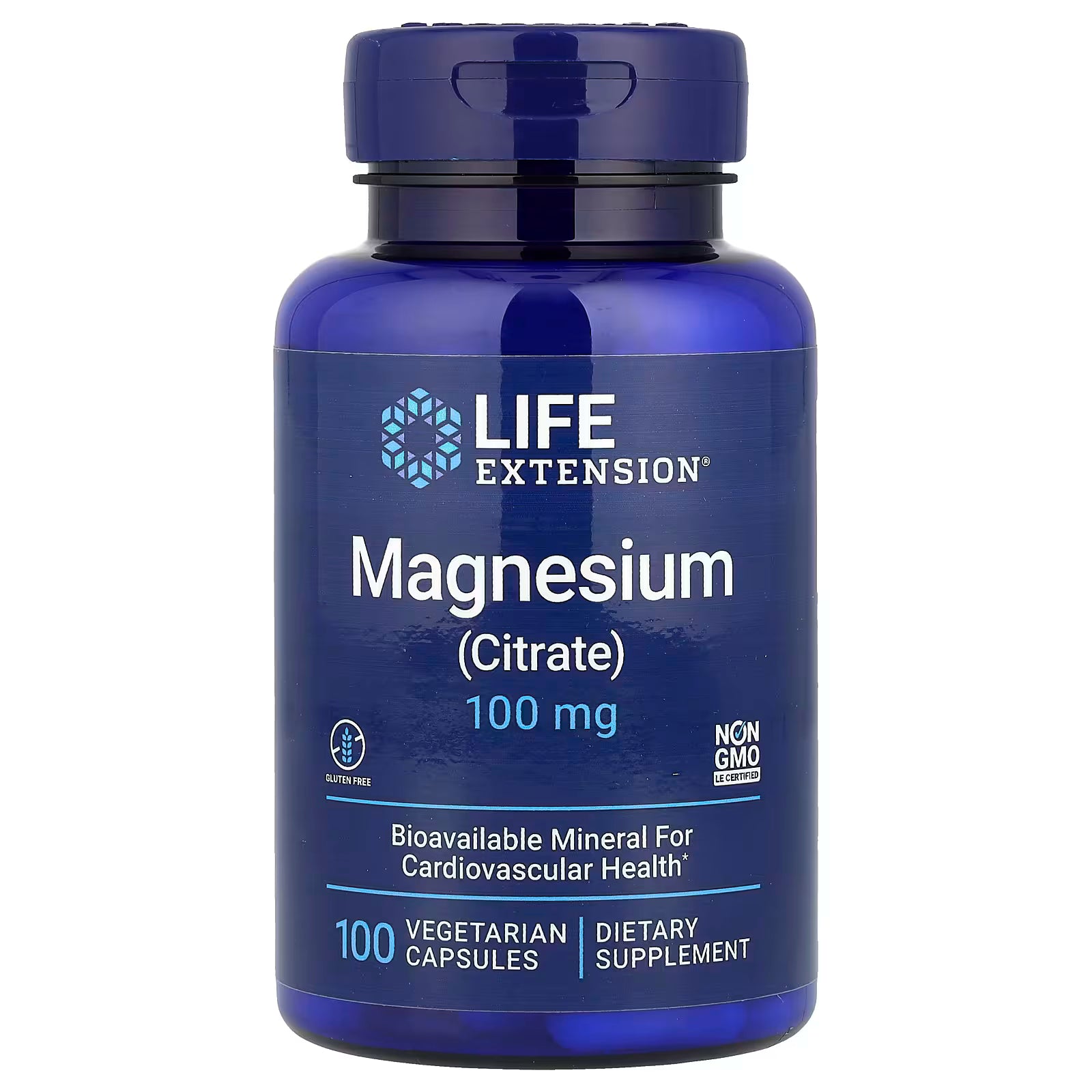 Life Extension, Magnesium (Citrate), 100 mg, 100 Vegetarian Capsules ...
