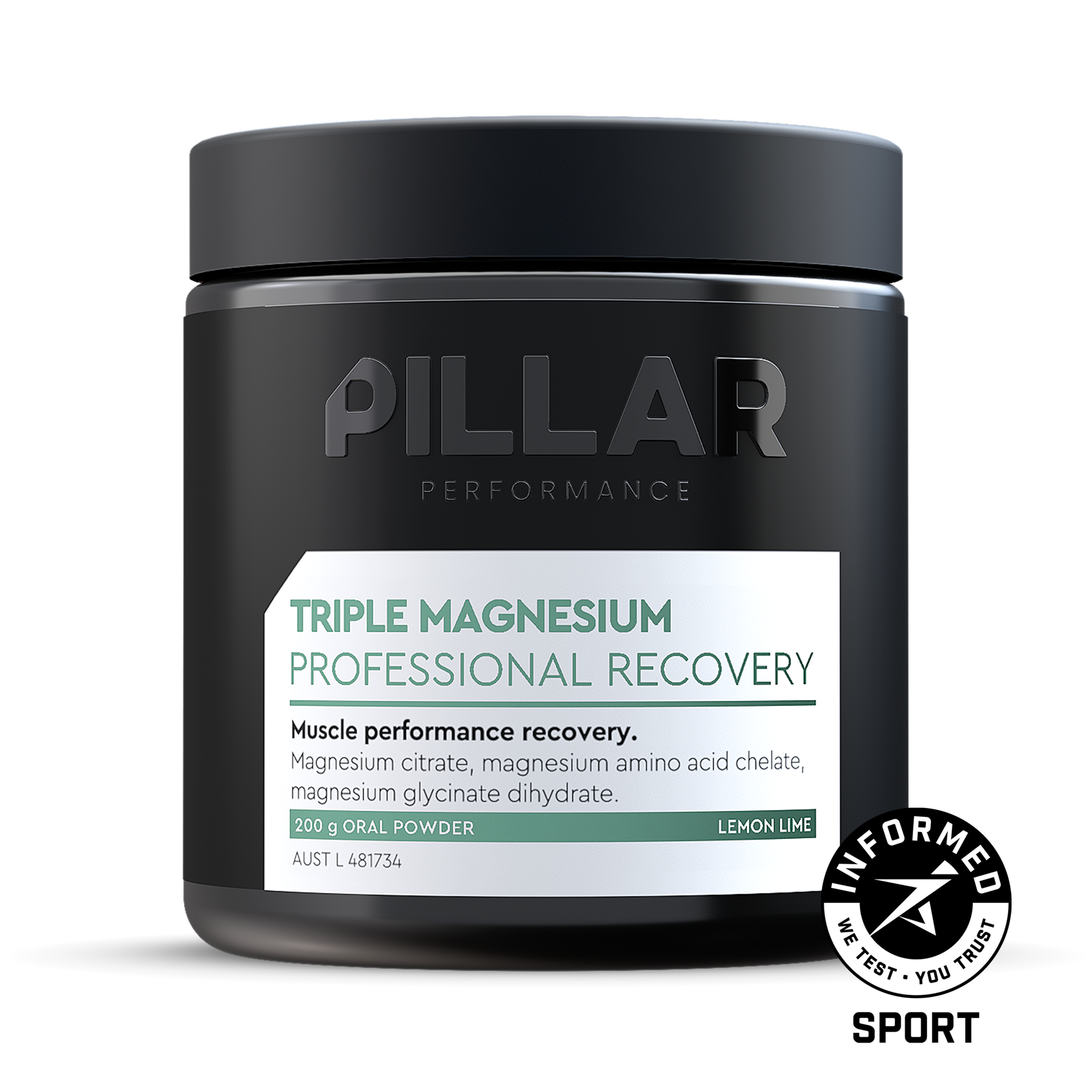 PILLAR TRIPLE MAGNESIUM POWDER 200g – Nutrition Shark